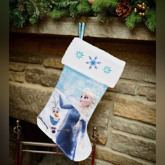 Disney | Holiday | New Disney Frozen Princess Elsa Olaf Blue Satin ...